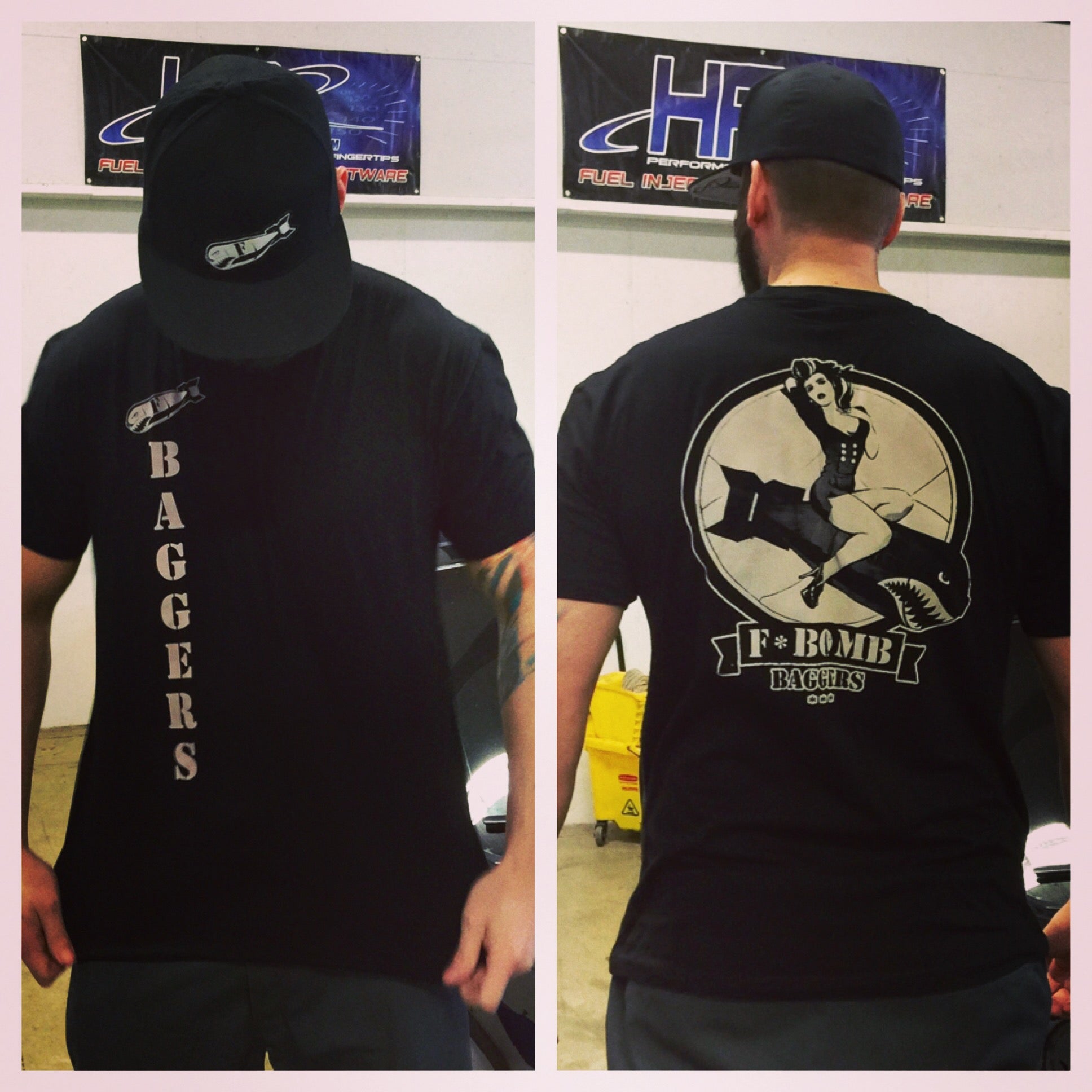 F BOMB OG PIN UP GIRL T SHIRT – fbombbaggers